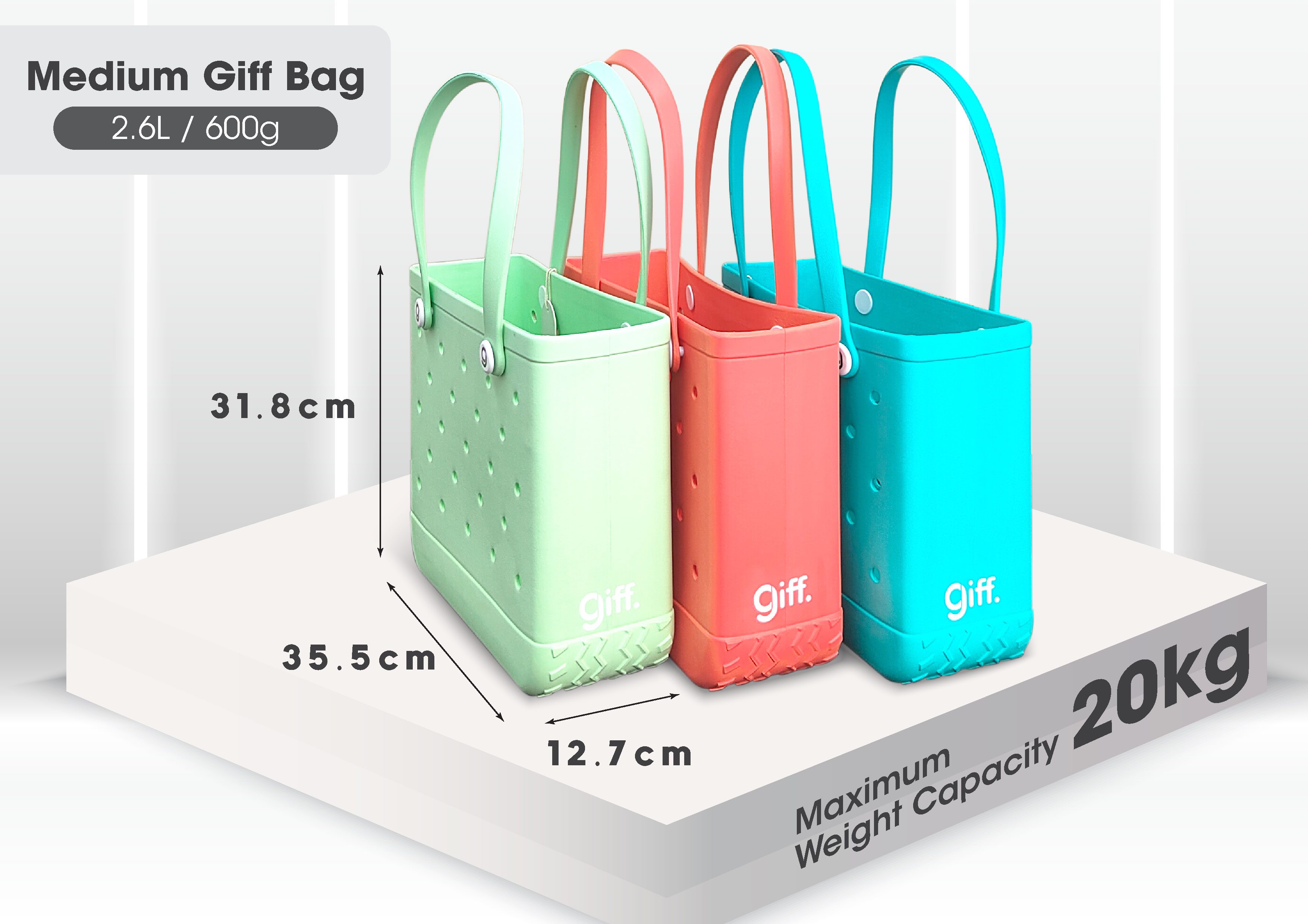 [Medium] GIFF Bags - All Color Medium Size Waterproof Totebag Tote ...