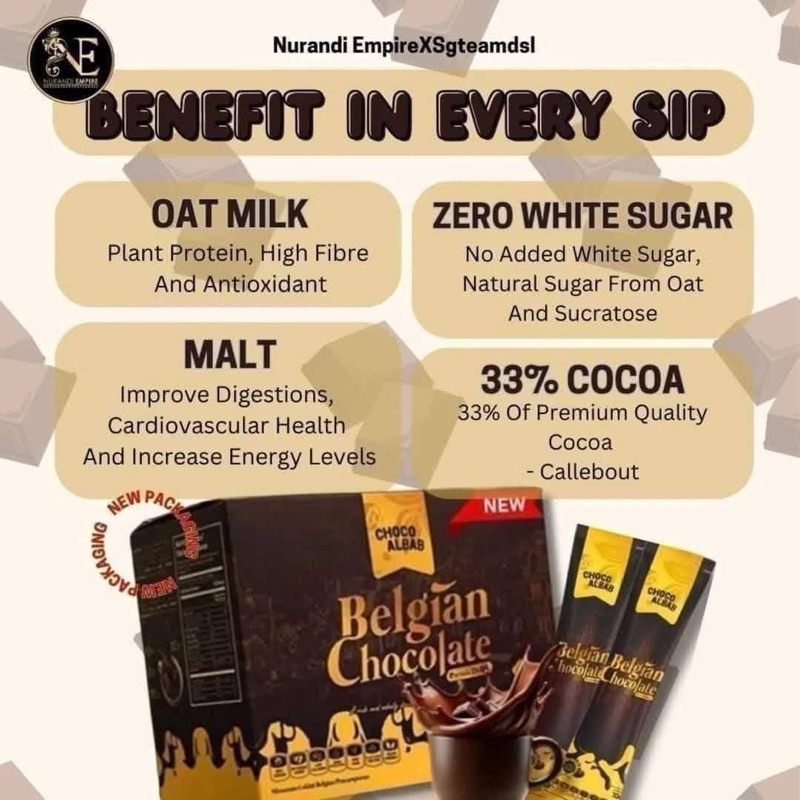 BELGIAN CHOCOLATE DRINK CHOCO ALBAB | Shopee Malaysia