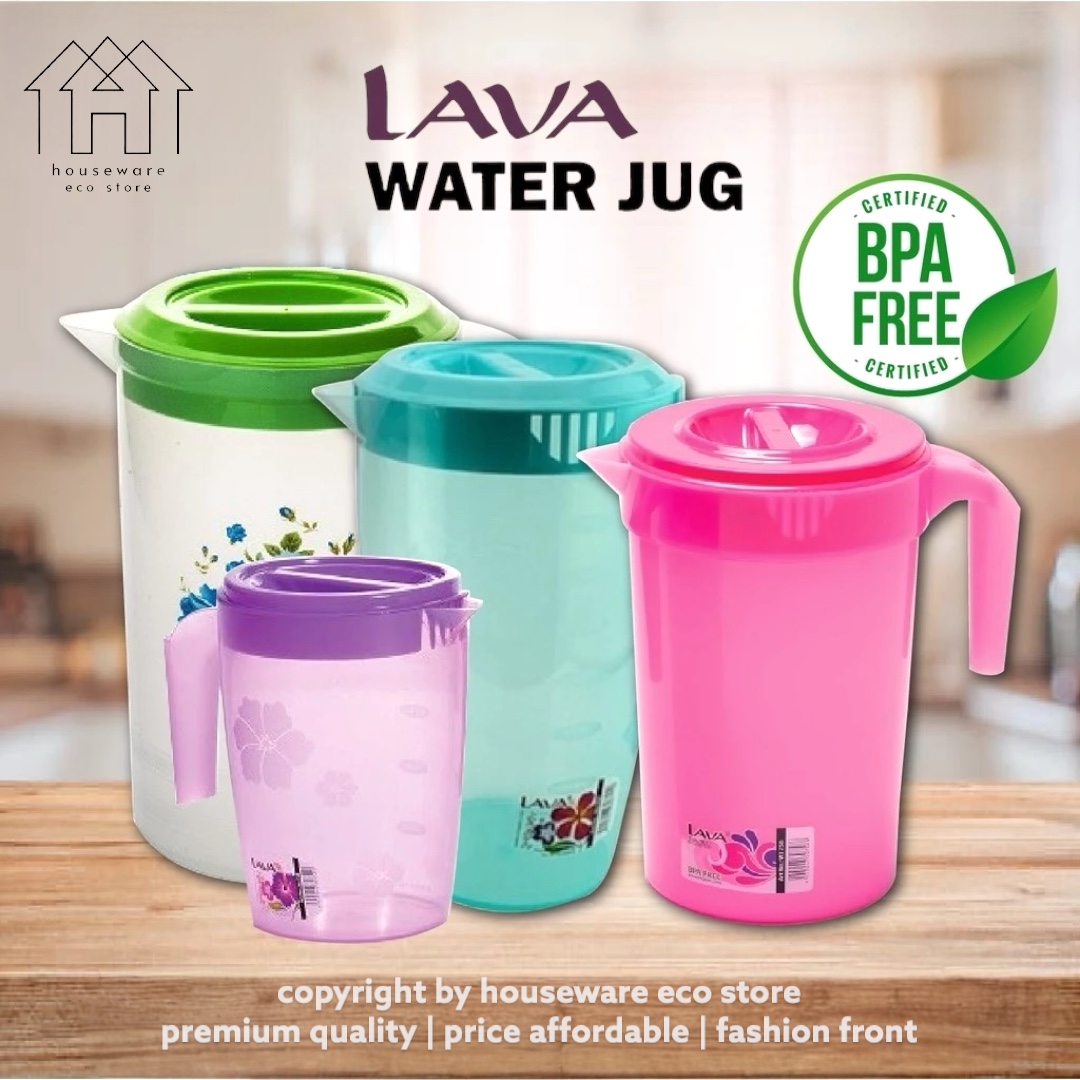 LAVA PLASTIC WATER JUG WITH LID | WATER PITCHER | KIDS WATER JUG ...