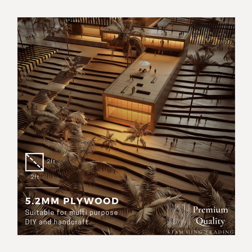 5.2mm Plywood (2ft x 2ft) DIY board sheet | timber panel wood | plywood ...