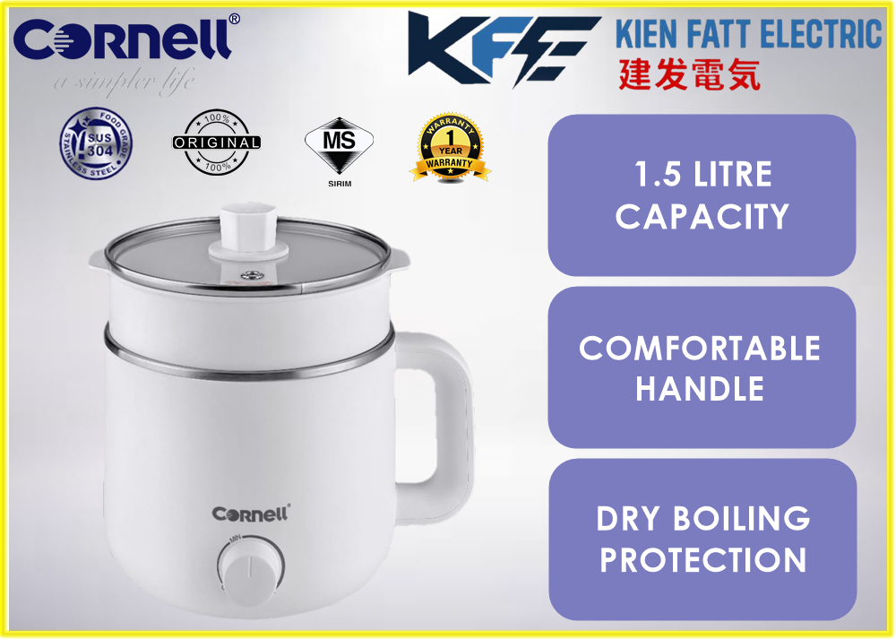 Cornell Mini Multi Cooker 1.5 Litre Capacity CMCS1500X | Shopee Malaysia