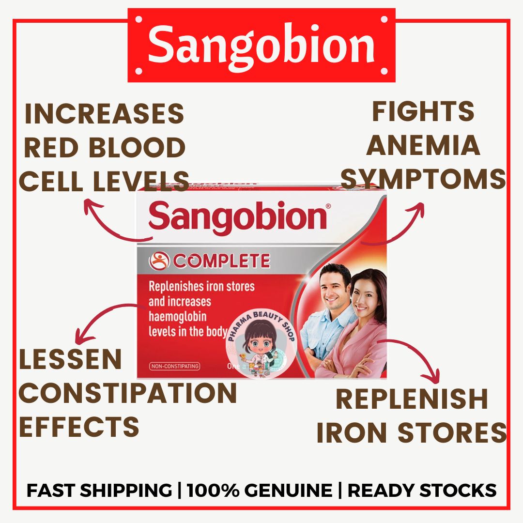 [NEW PACKING] Sangobion Complete 28s - Helps with IRON DEFICIENCY/Bantu ...