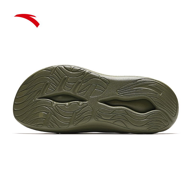 ANTA Men Basic Slippers 1125C8528-5 -Forest Green/Burnt Tea Green ...