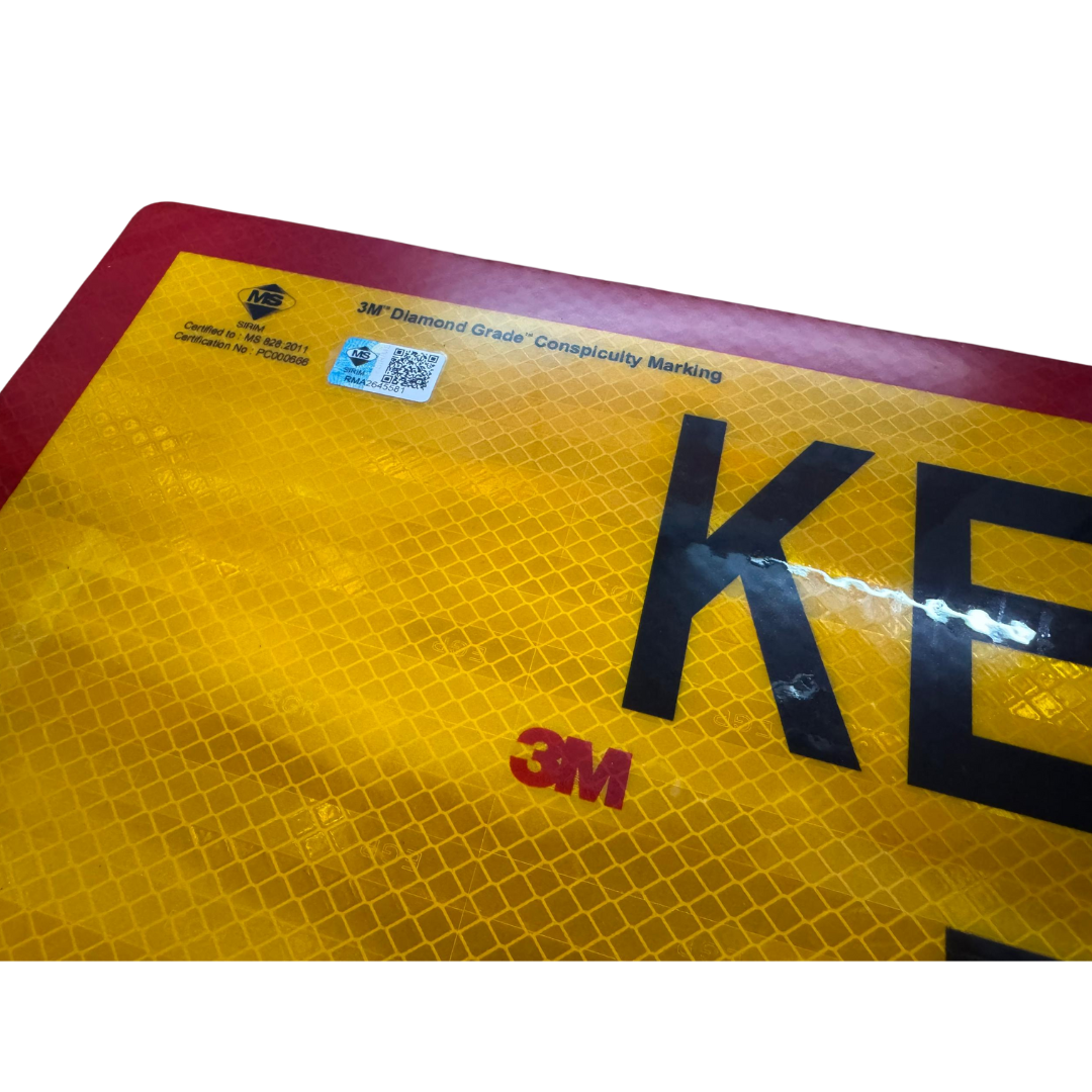 3M Diamond Grade Reflective Sticker With Sirim / Puspakom Sticker/JPJ ...
