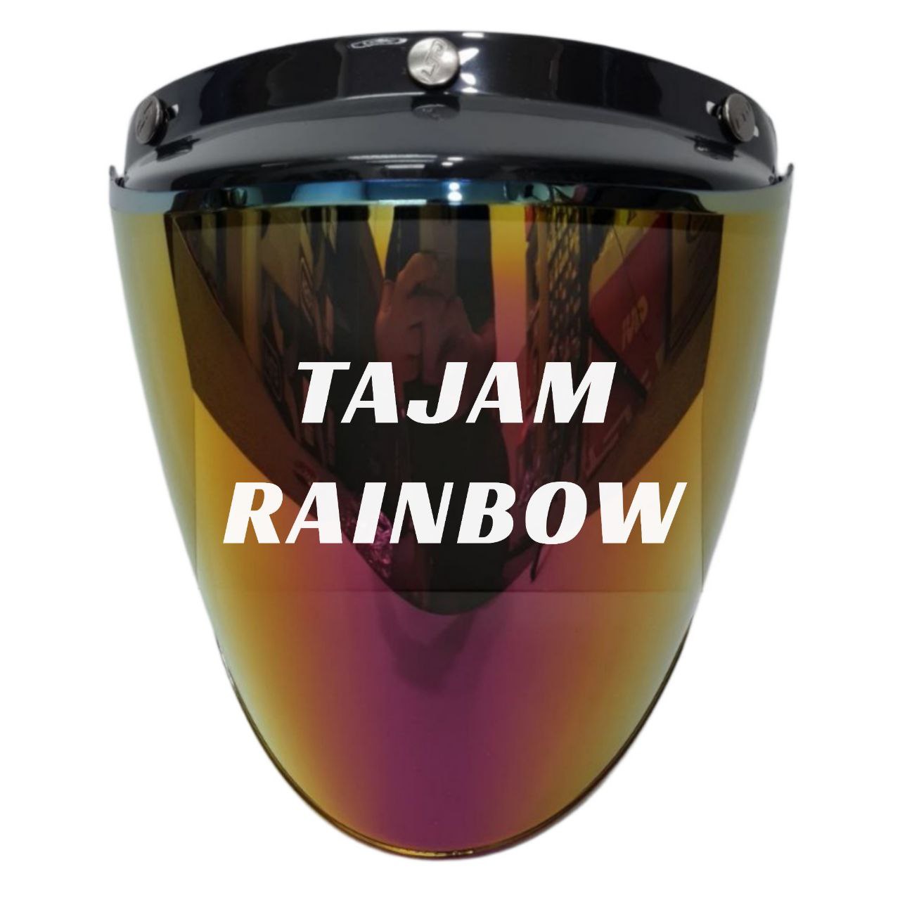 ORIGINAL LTD SGV TINTED/RAINBOW TAJAM V-SHAPE VISOR (For Helmet MS88 ...