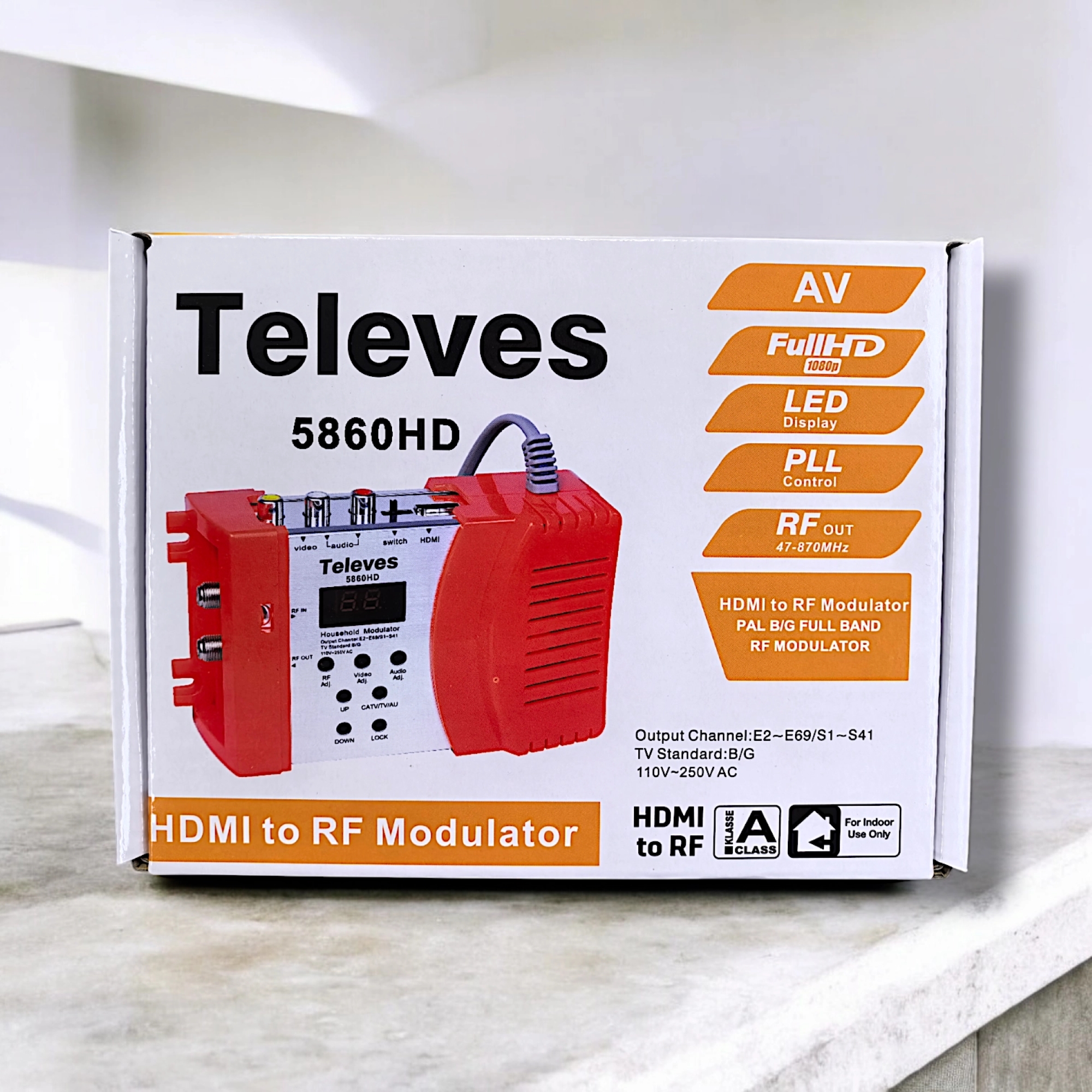 Televes 5860HD HDMI/AV/RF In TO RF Out Analog Modulator | Shopee Malaysia