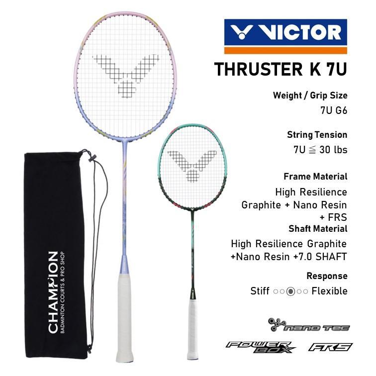 VICTOR Thruster K7U Raket Badminton Racket Original Victor | REKEK ...