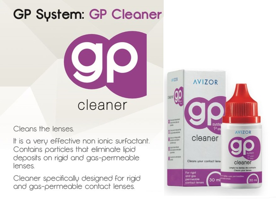 Avizor GP Cleaner – 30ml Daily Cleaning Solution for All Rigid Lenses ...