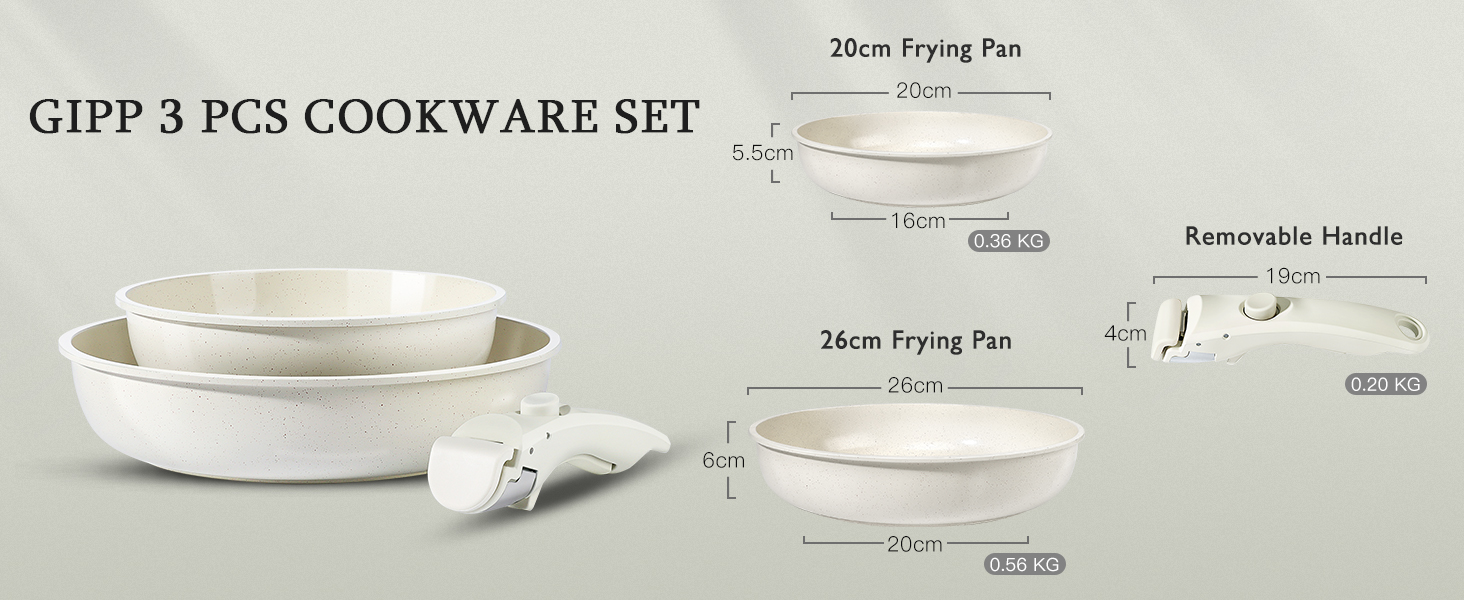 GIPP® Non-Stick Cookware Set With Sensor Handles (3/5/11 Pcs) | Shopee Malaysia