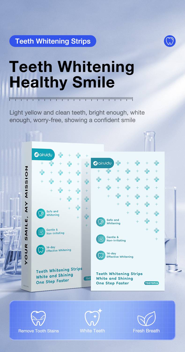 Airuidu Purple Teeth Whitening Strips 7PCS With V34 Technology Dental ...