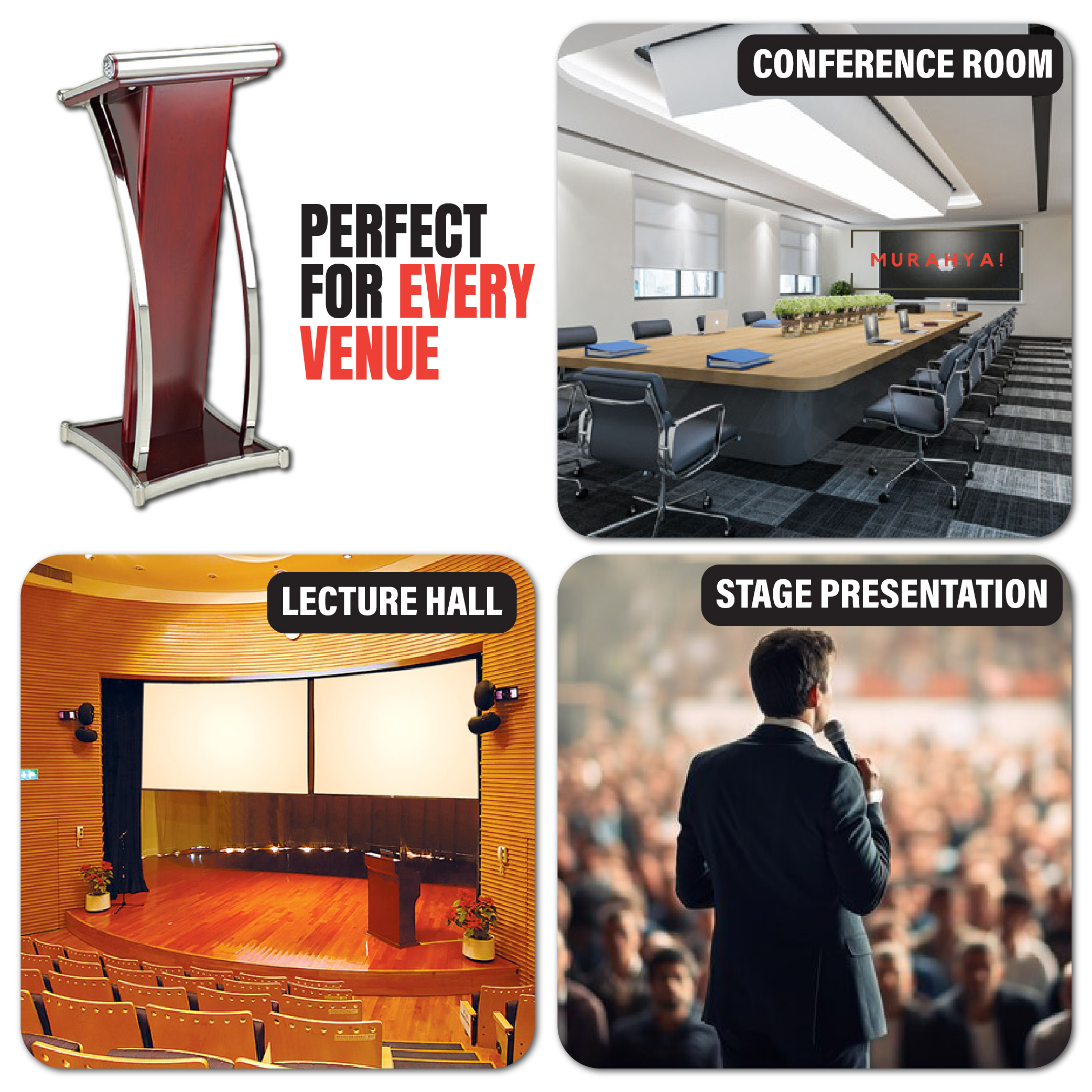 Rostrum Podium Pentas Speaker Stage Reception Lecture Hall Table Host ...