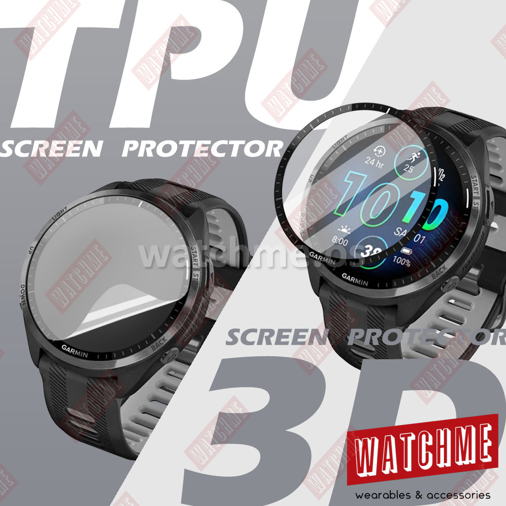 Garmin Smart Watch Screen Protector (curved edge display), 3D Full ...