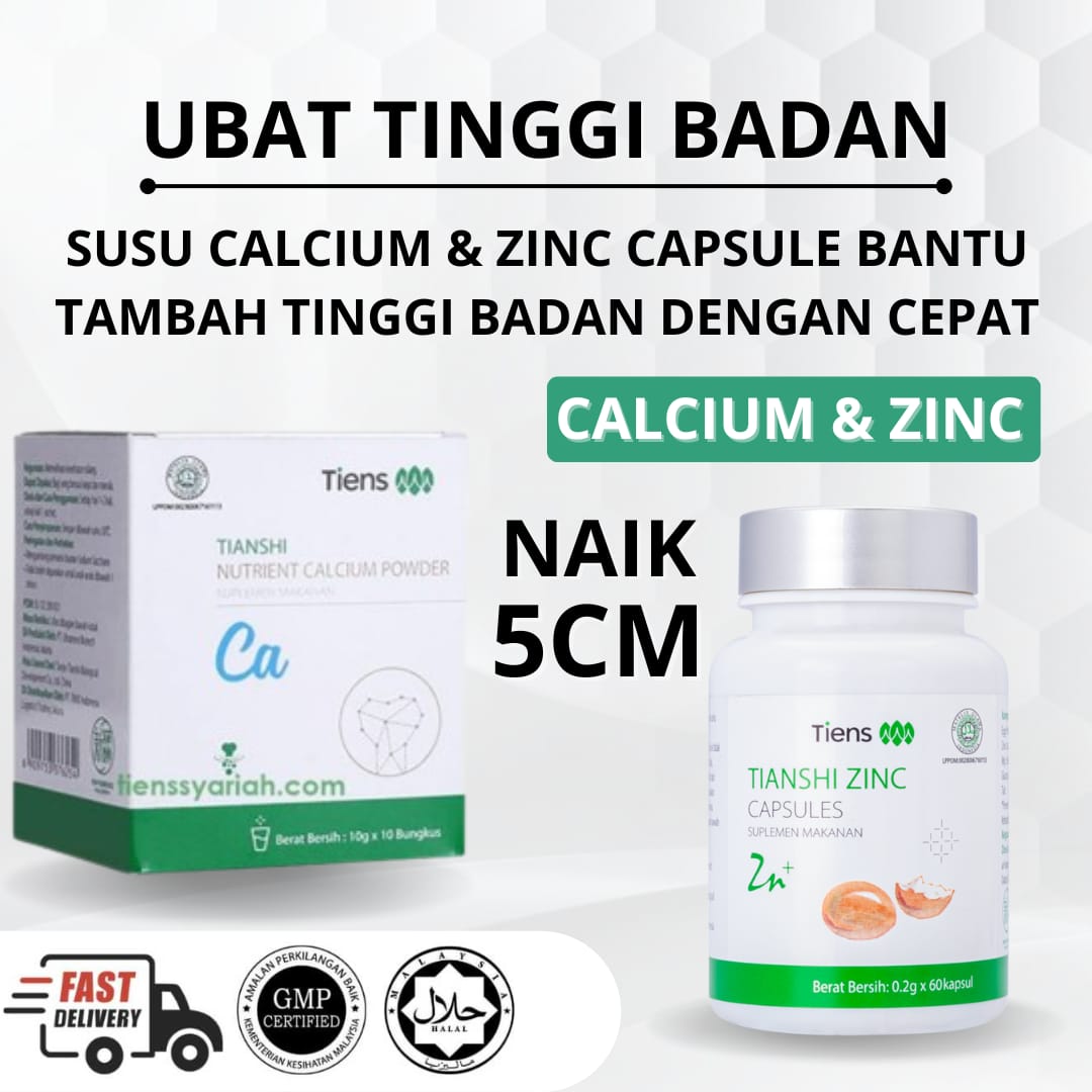 UBAT TINGGI BADAN CEPAT TAMBAH TINGGI BADAN HEIGHT CALCIUM POWDER SUSU ...