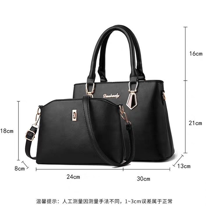 FESYEN STORE 2 In 1 Women Sling Neg Bags luxury Set Handbags Tangan ...