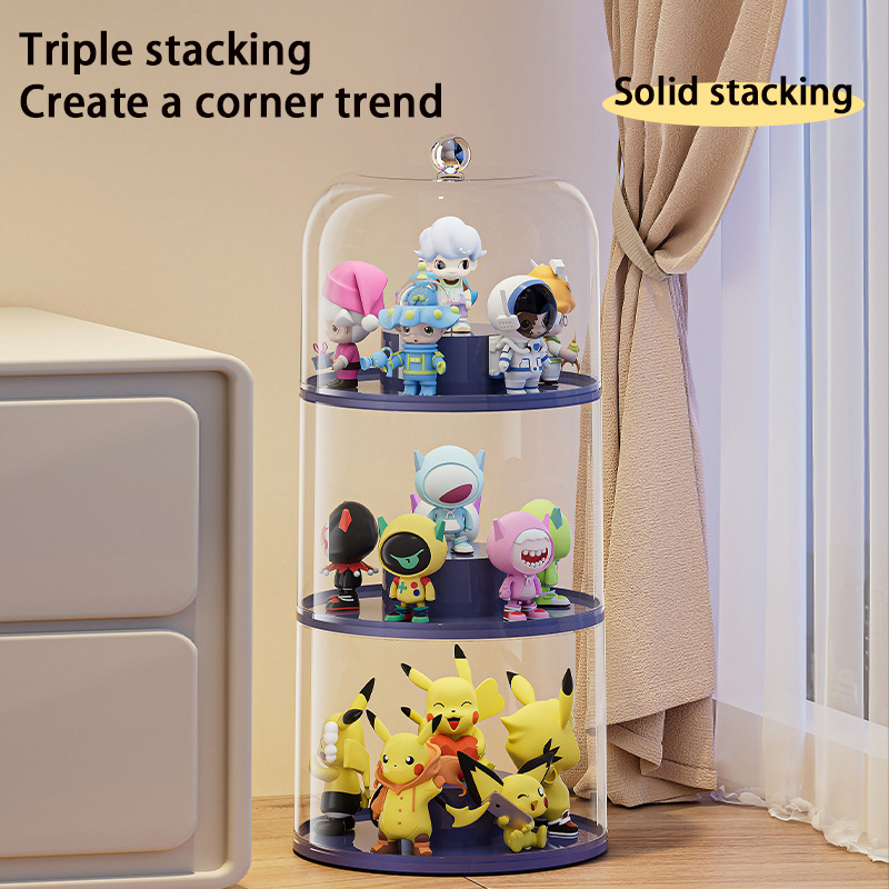 360 ° Rotating Display Stand display box pop mart organizer storge box ...