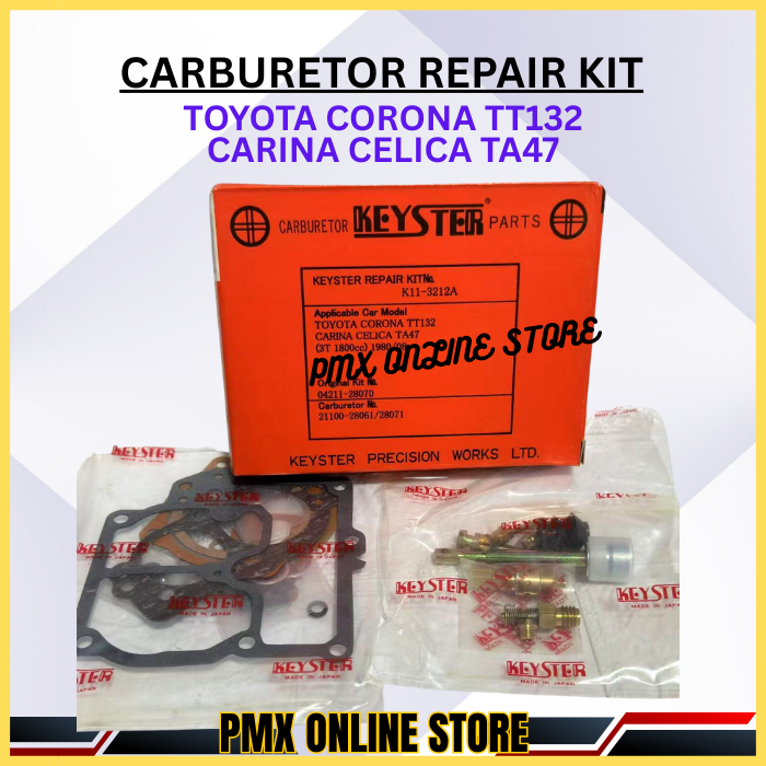 ( CLEAR STOCK )TOYOTA CORONA TT132 1980"-2008" CARINA CELICA TA47 Carburetor Repair Kit(KII ...