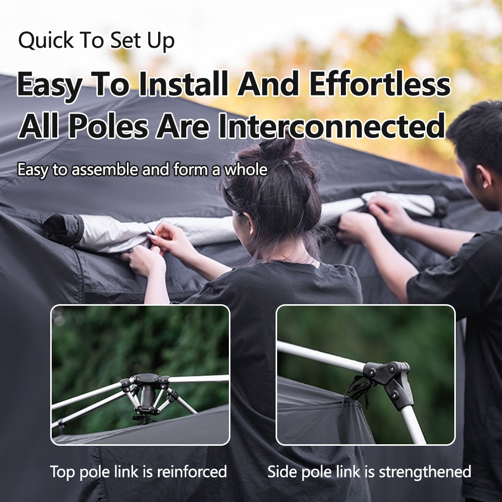 KEEPHIKE Ridge Automatic Family Tent Outdoor Camping Equipment Two ...