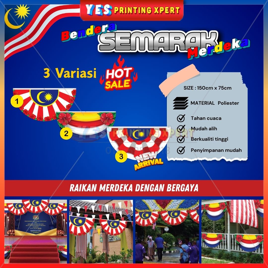 READY STOCK_BENDERA MALAYSIA SAIZ BESAR | JALUR GEMILANG | KAIN RENTANG ...