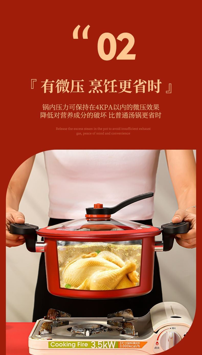 SayYes Periuk Masak Low Pressure Non Stick Surface Multifunctional Home ...