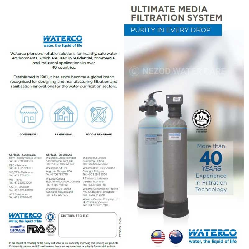 WATERCO MICRON W300 MKII ZEOPLUS OUTDOOR HOME WATER FILTER (AUTO ...