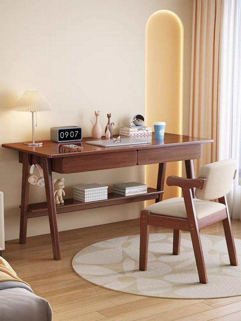 SEVENWOOD Study Table Set Meja Belajar 120/140 CM Computer Table Meja ...