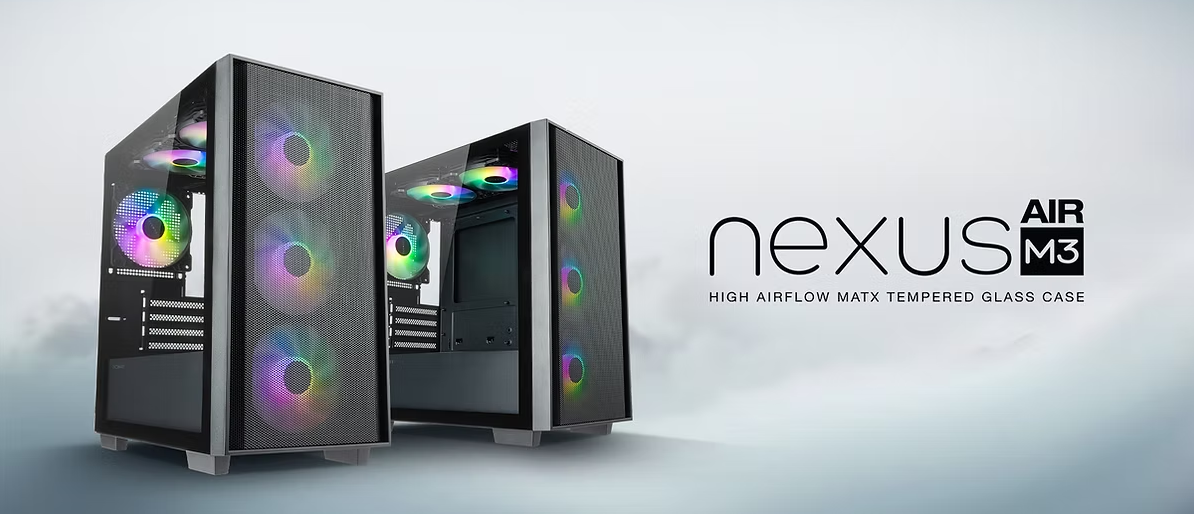 TECWARE NEXUS M3 OMNI TG ARGB | HIGH AIRFLOW GAMING PC CASING | M-ATX ...