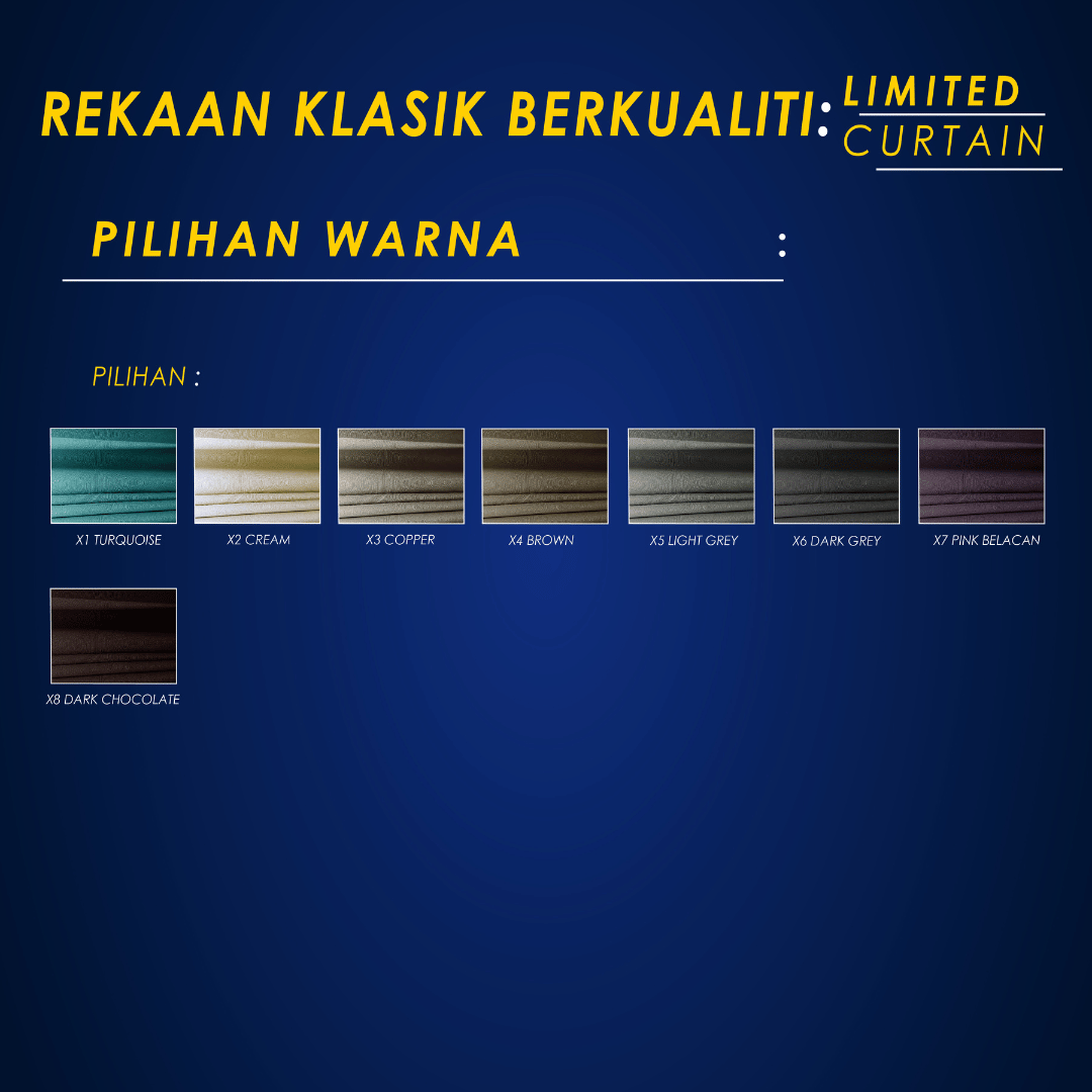 SCS.MY Limited Curtain Hook/Eyelet Blackout Curtain - X1 (220cm) | Shopee Malaysia