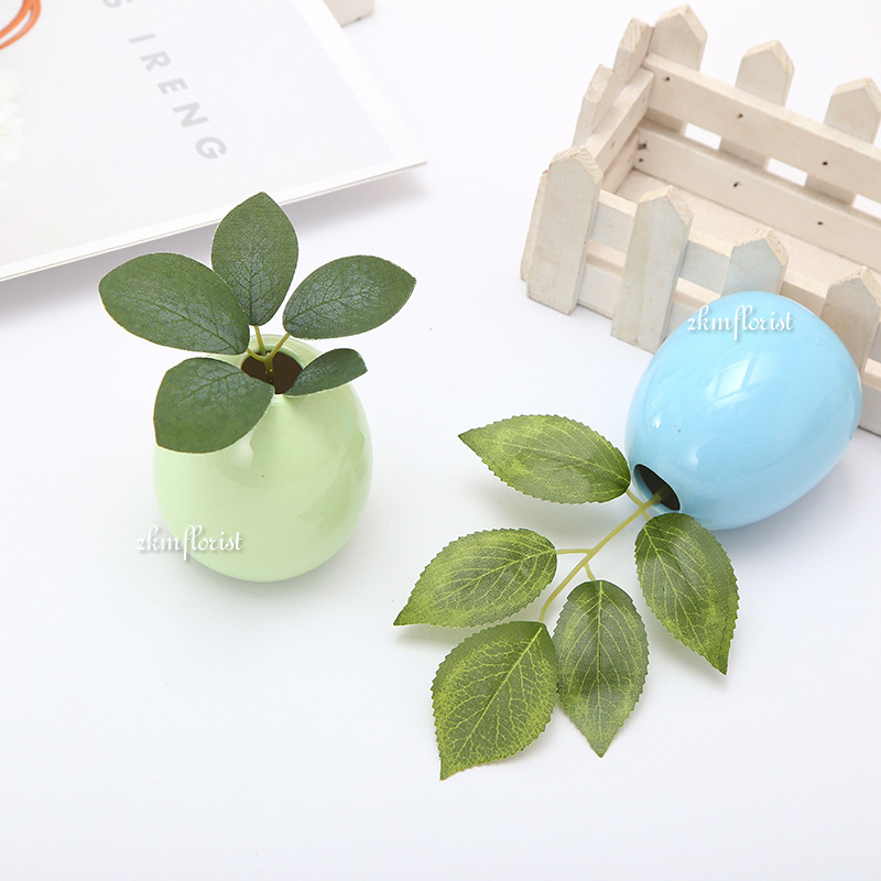 (4PCS) SINGLE LEAF Artificial Flower Stem Bunga Batang Willow Rose ...