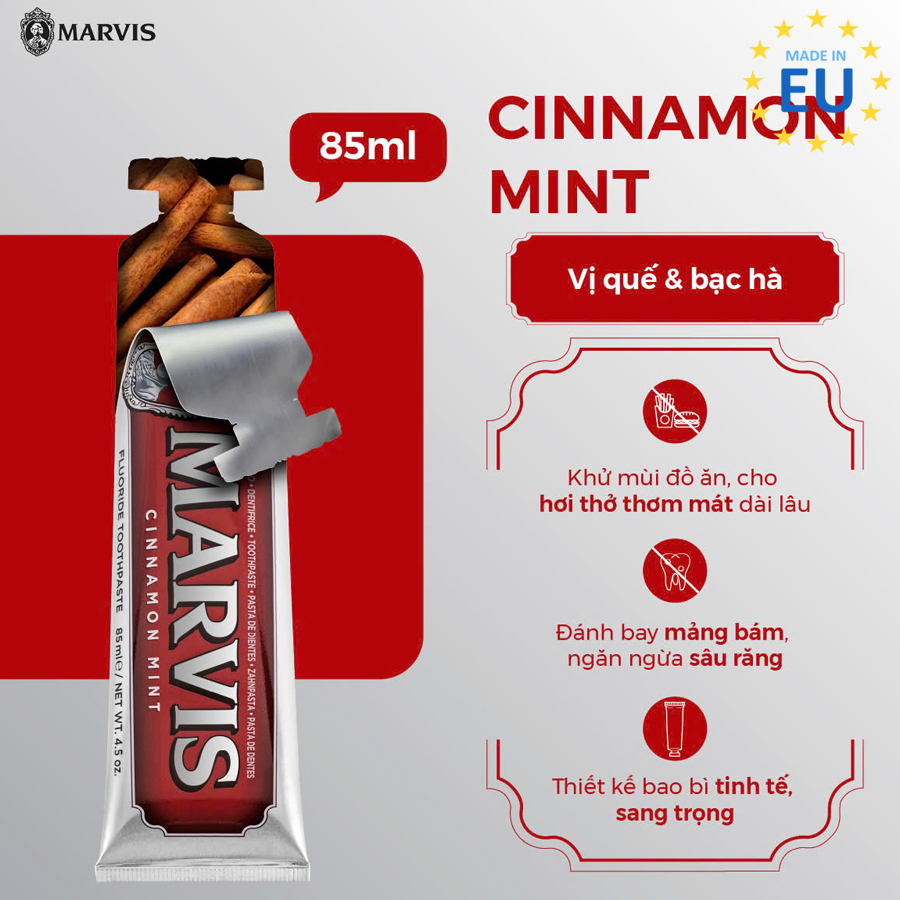 [ Authentic Marvis ] Whitening Toothpaste From Italy 85ml READY STOCK ...