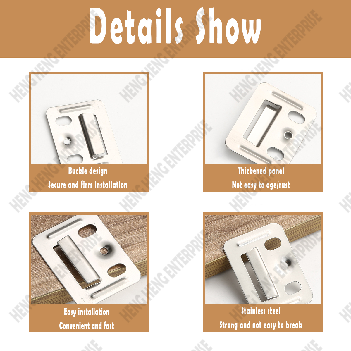 【Super Discount】Wall Buckle Interlocking Hanging Bracket Couch Clips ...