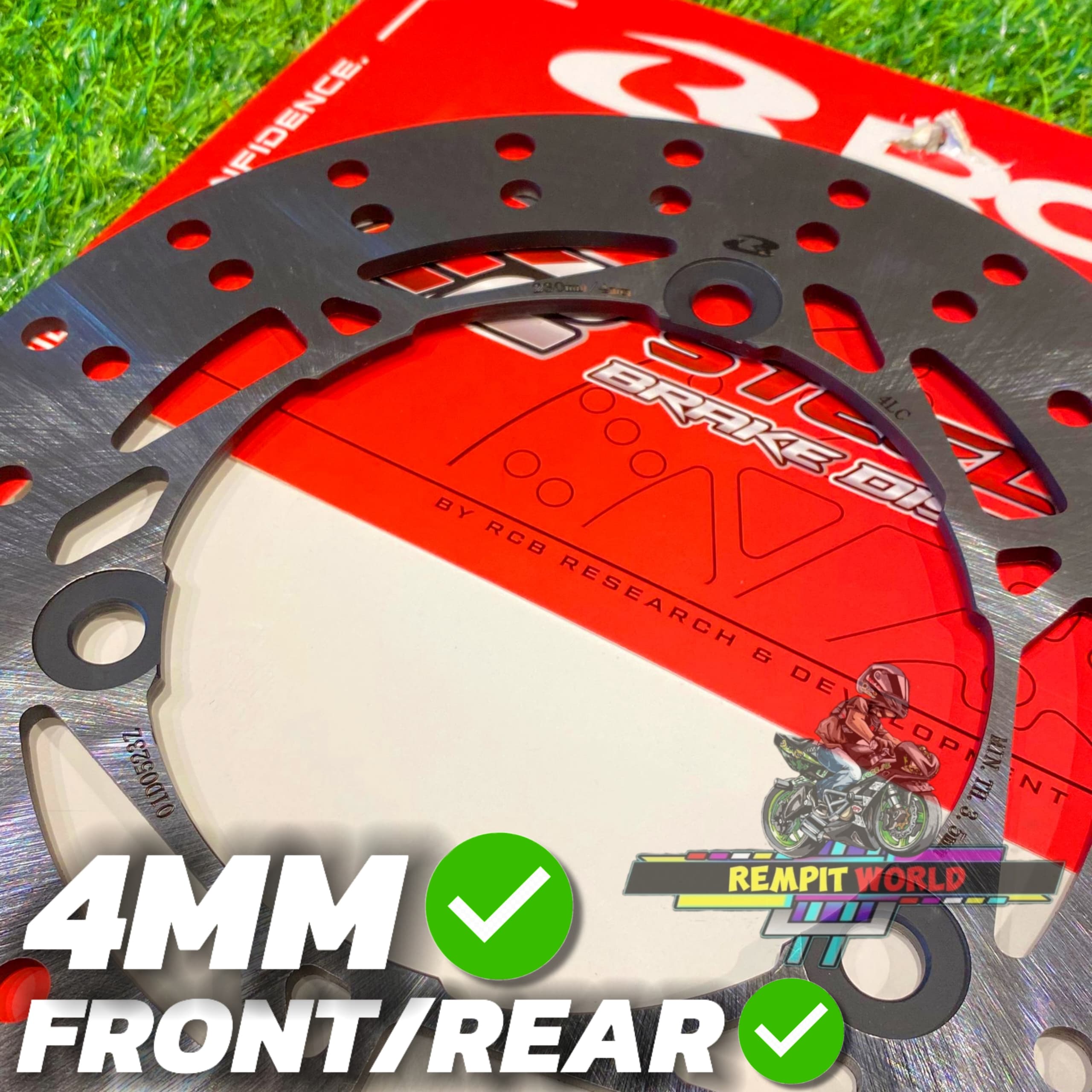 DISC PLATE RCB E2 NMAX V1 V2 DISC PLATE 230MM FRONT REAR DISC BRAKE ...