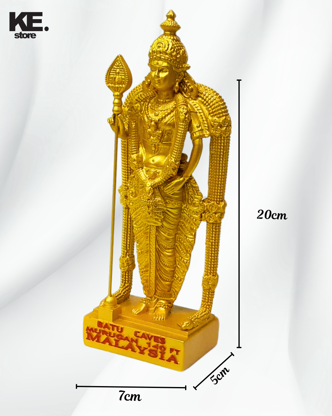 Golden Murugan Statue/Decorative/Prayer/Gift/Souvenir | Shopee Malaysia