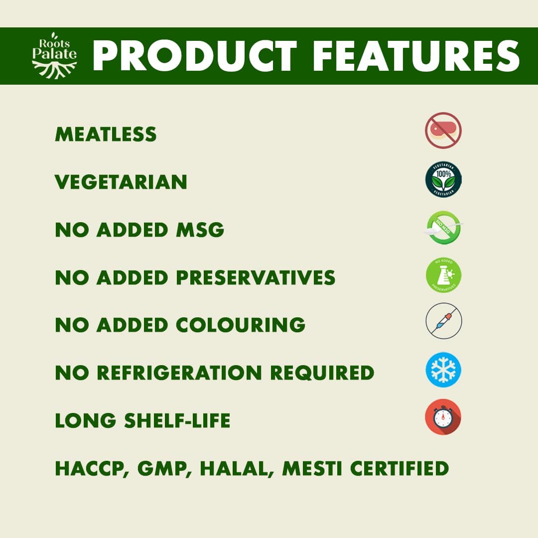 Roots Palate Vegetarian Food Halal (Vegetarian Ready To Eat Food ...