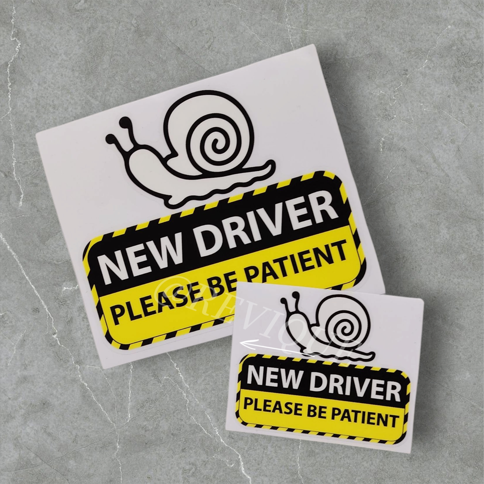 Car Sticker Lesen P & New Driver Snail Sign Waterproof P Sticker ...