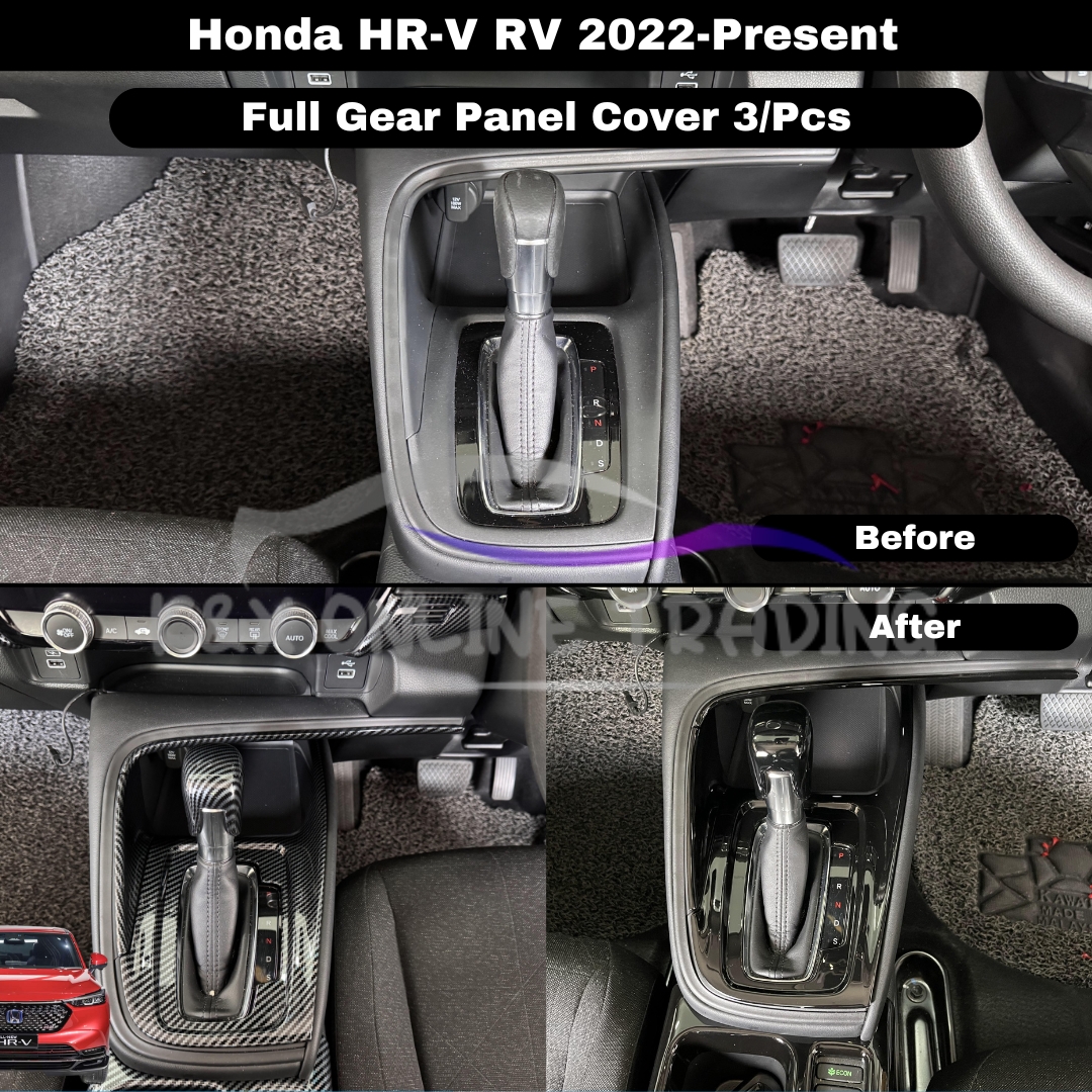 Honda HRV HR-V RV 2022-2025+ Forged Carbon Trim/Glossy Black Gear Shift ...