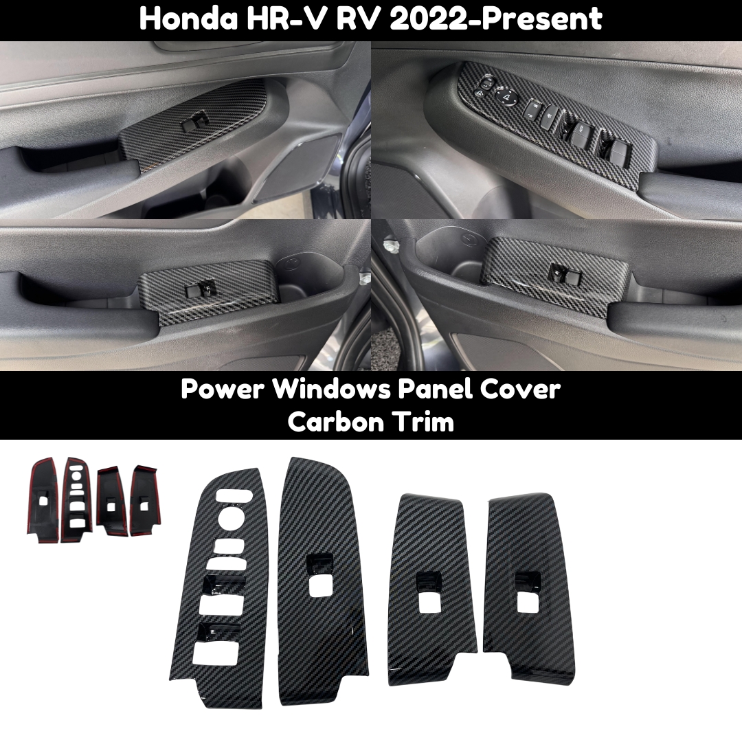 Honda HRV HR-V RV 2022-2025+ Forged Carbon Trim&Glossy Black Power ...