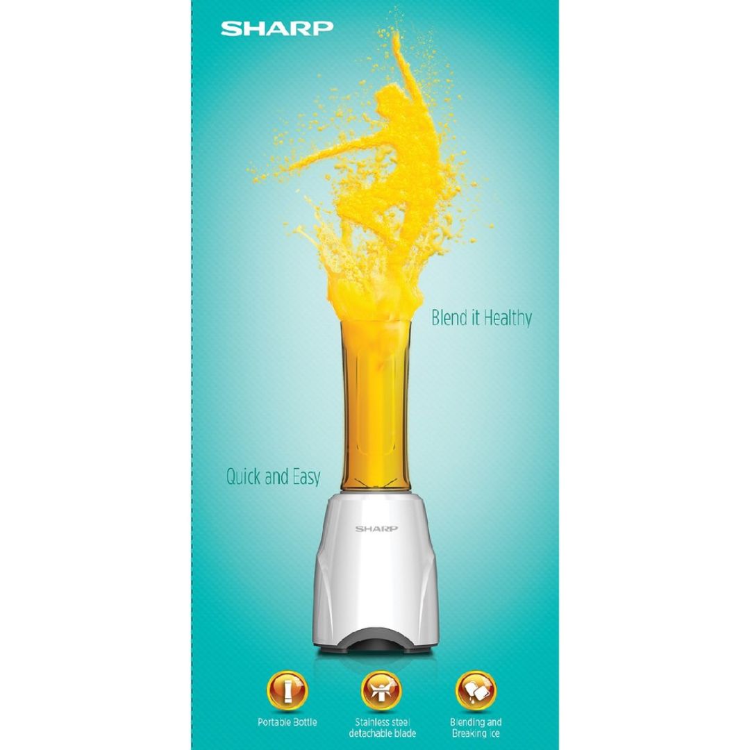 Sharp Pengisar Jus - Personal Blender 300W EM60PMWH | Shopee Malaysia