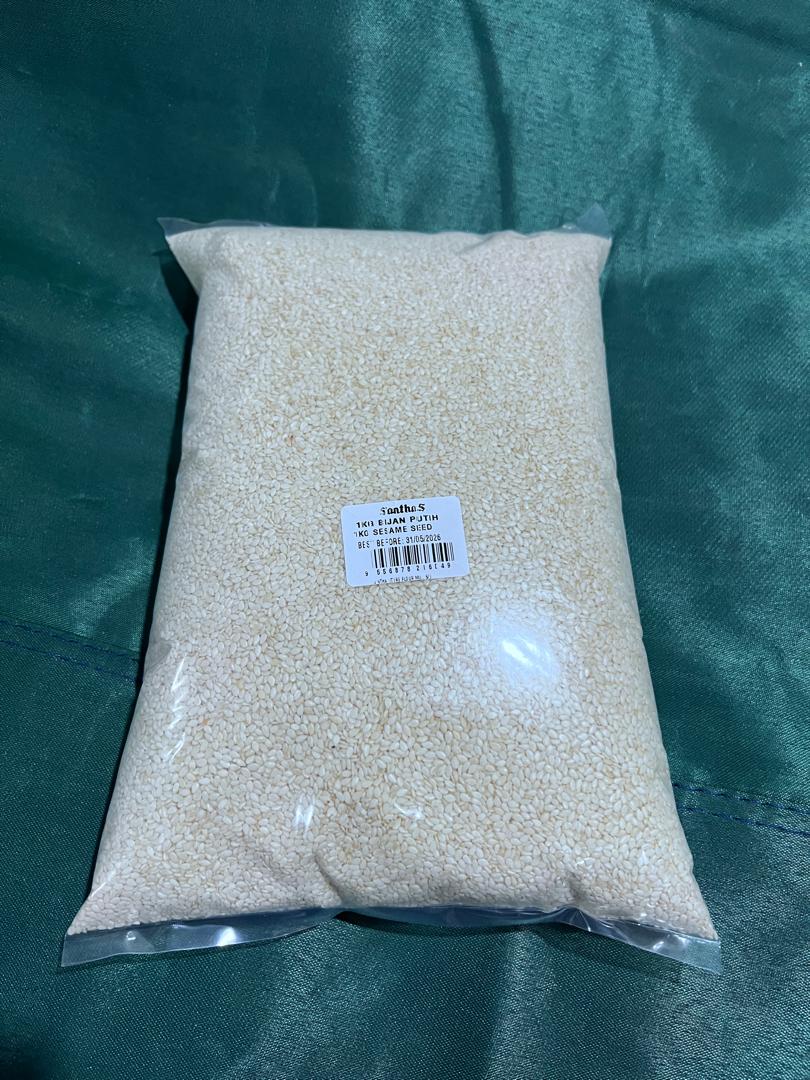 BIJAN PUTIH/ WHITE SESAME SEEDS 500G/1KG | Shopee Malaysia
