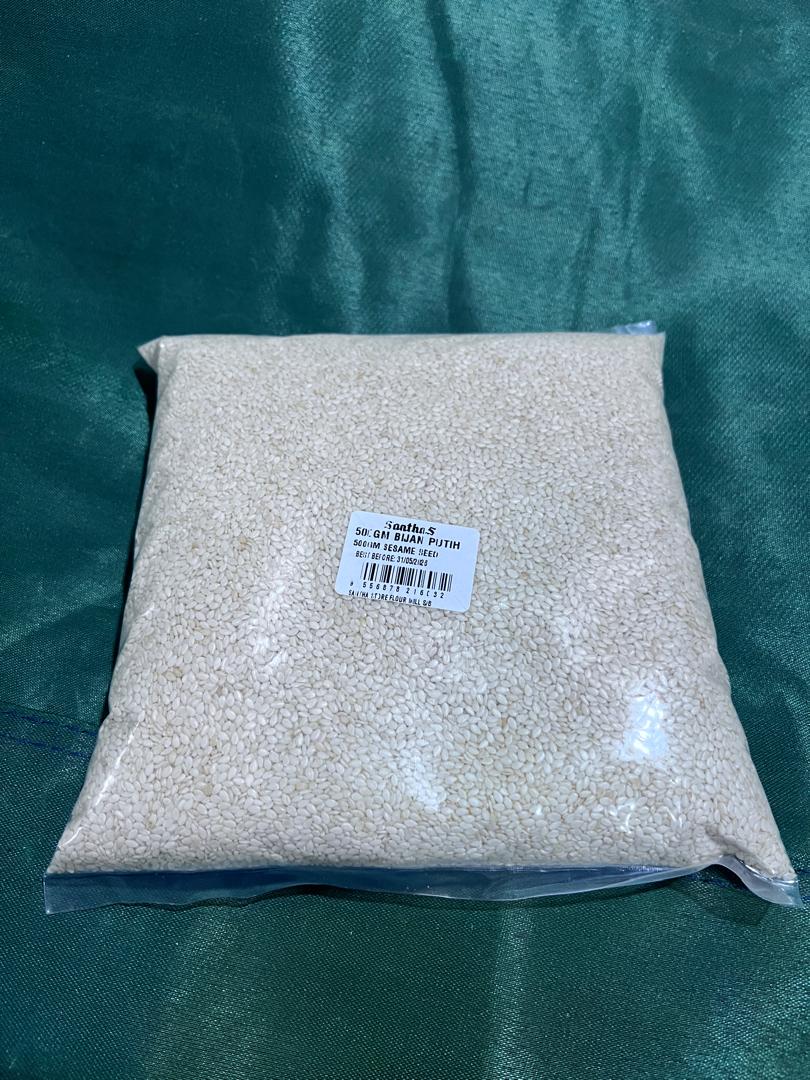 BIJAN PUTIH/ WHITE SESAME SEEDS 500G/1KG | Shopee Malaysia