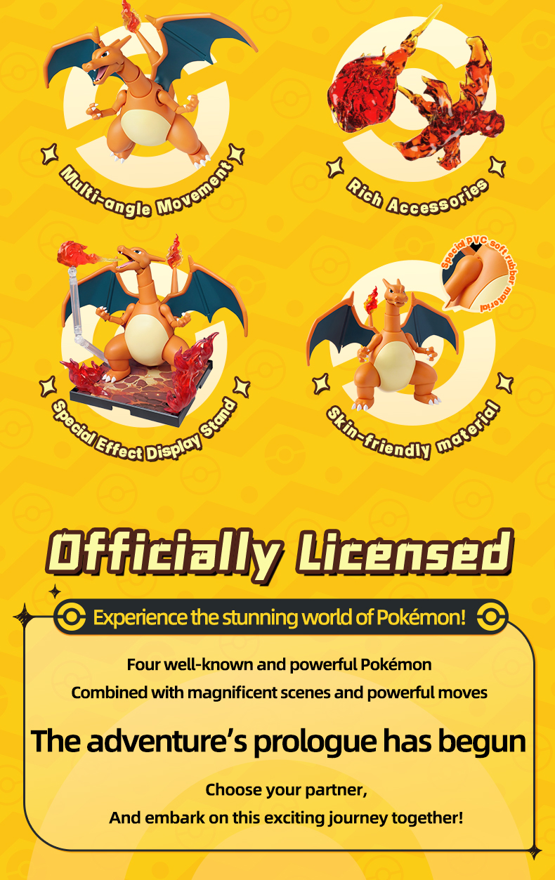 Mainan Model Plastik - Blokees Pokémon - Classic Edition CV-L Model Kit ...