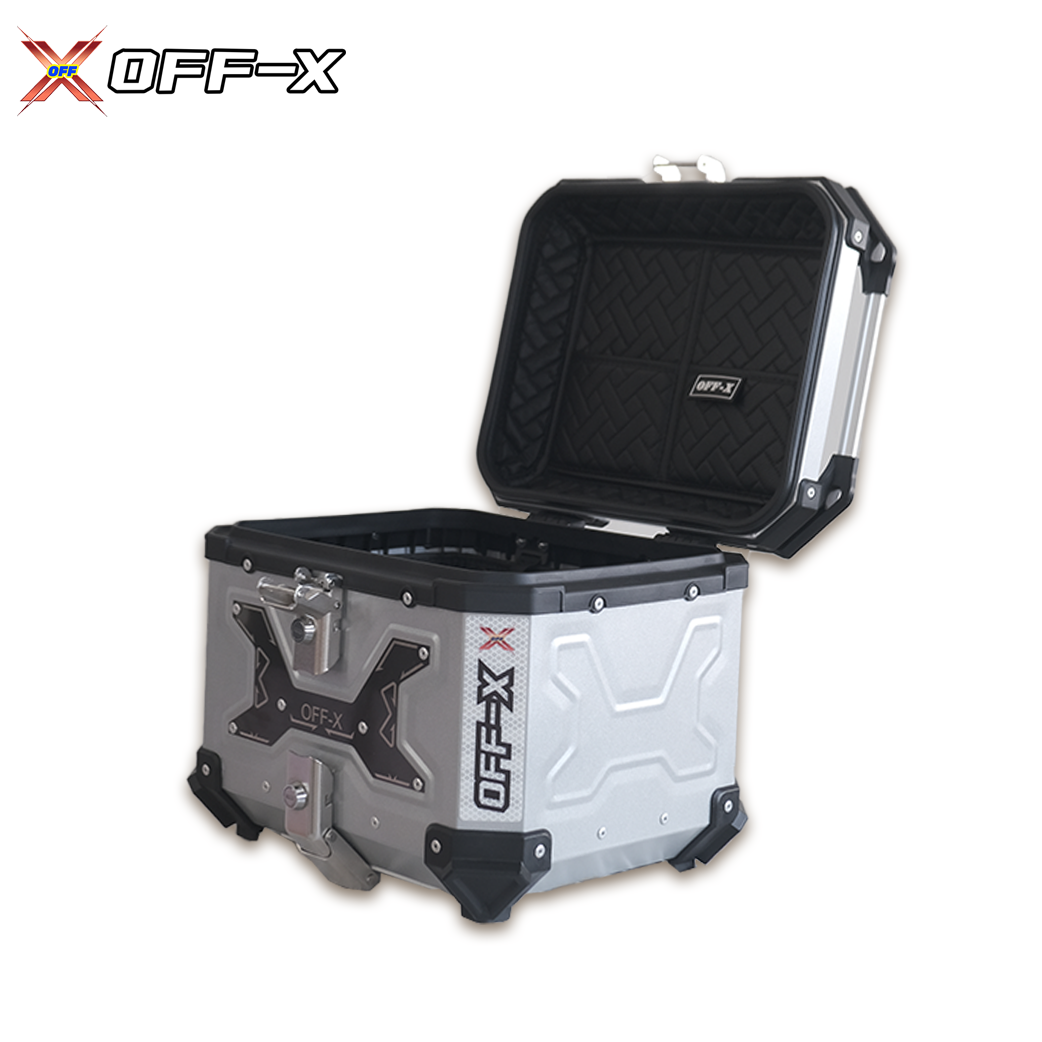 OFF-X Triple X Evil Eye Aluminium Motorcycle Top Box With Bottle ...