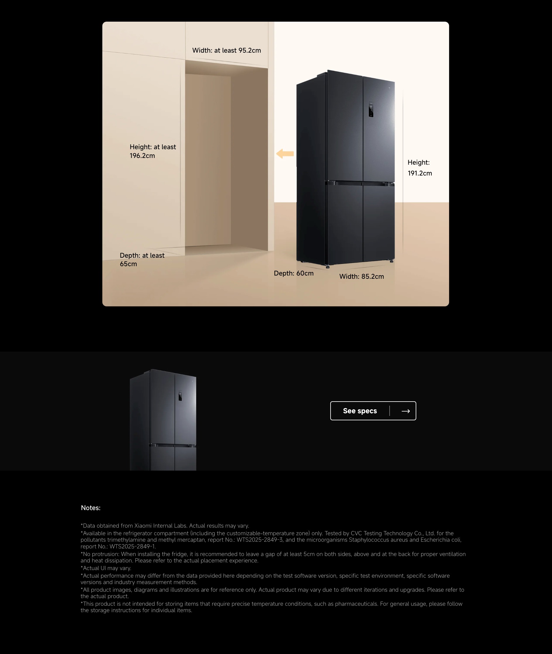 Mijia Refrigerator Cross Door 510L (Gross Capacity 587L) | Dual ...
