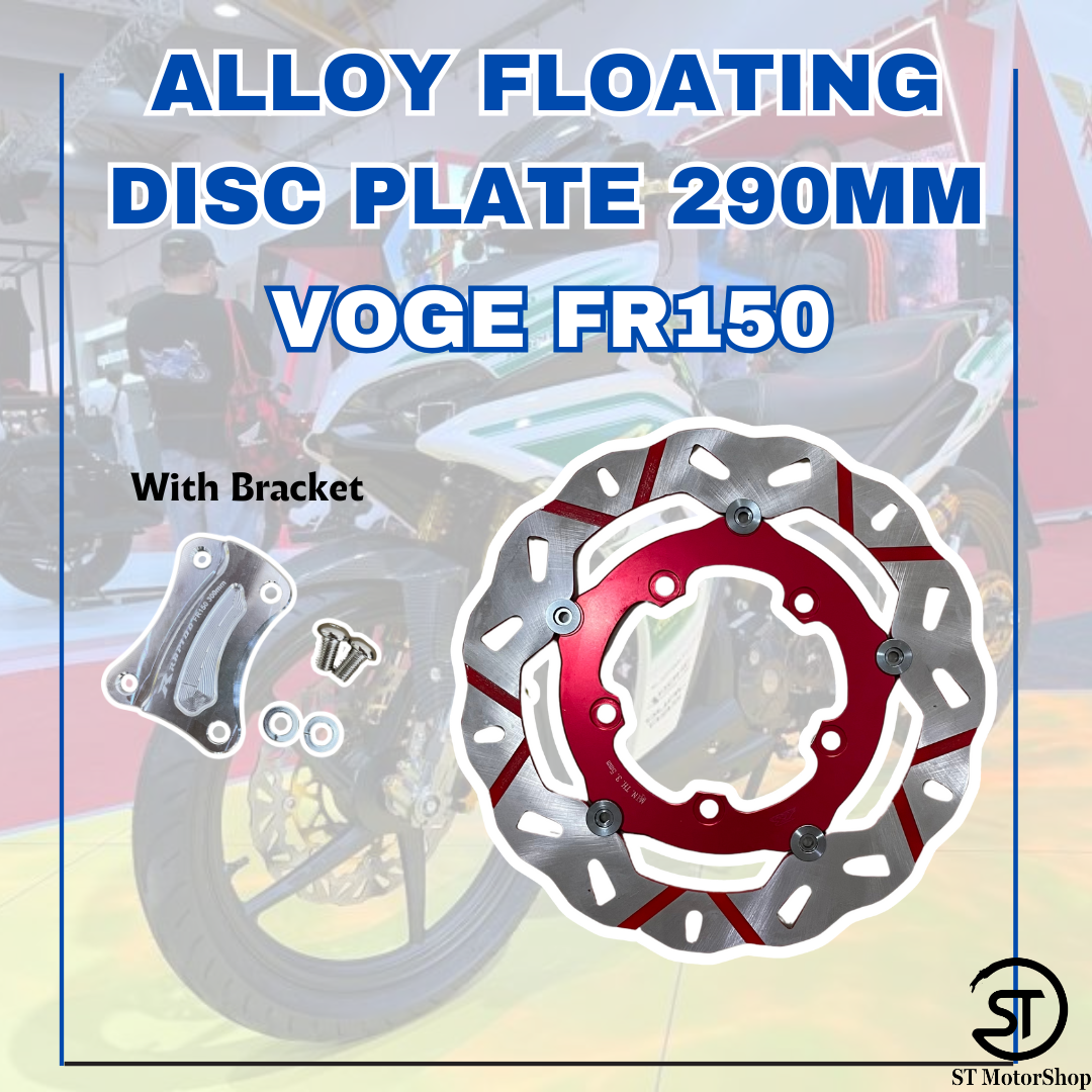 RAPIDO Alloy Floating Disc Plate VOGE FR150 Front Disc 290mm Black Red ...