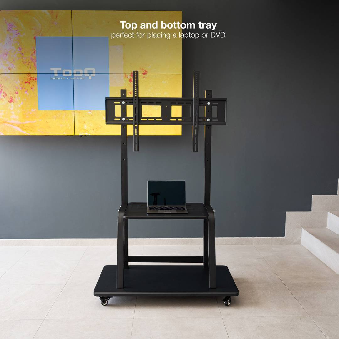 Heavy Duty Mobile TV Stand Moveable TV Floor Stand Bracket Mounted ...