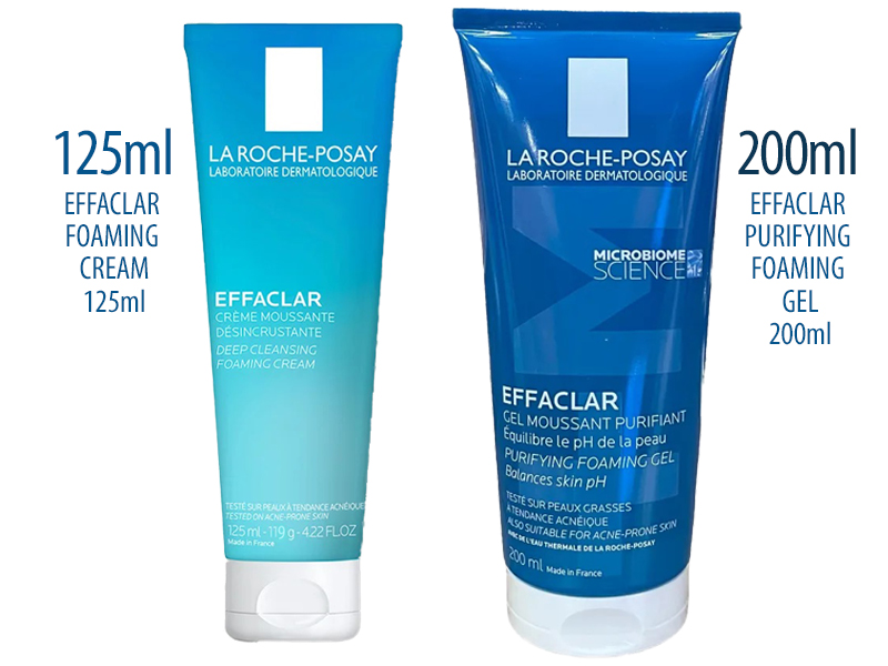 LA ROCHE-POSAY Effaclar Foaming Cream 125ml / Foaming Gel Cleanser ...