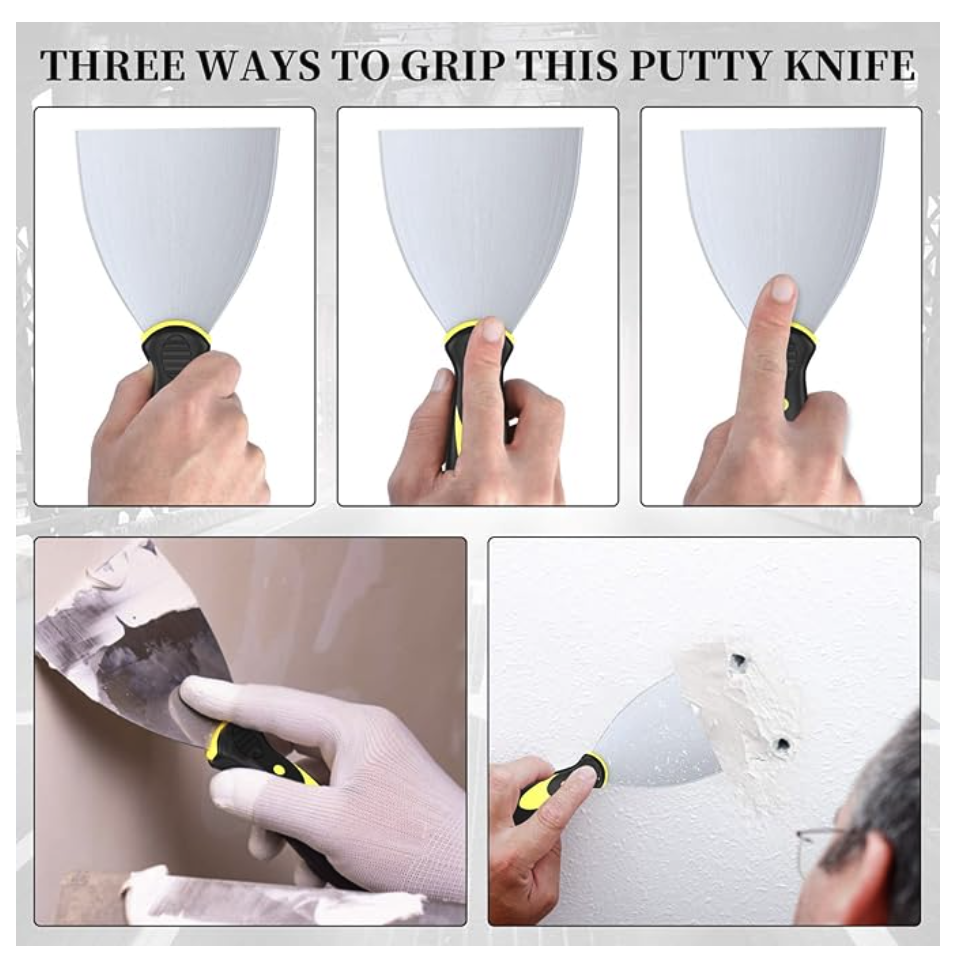 Stainless steel Drywall Taping Knife Knives Set Sheetrock Putty knife ...