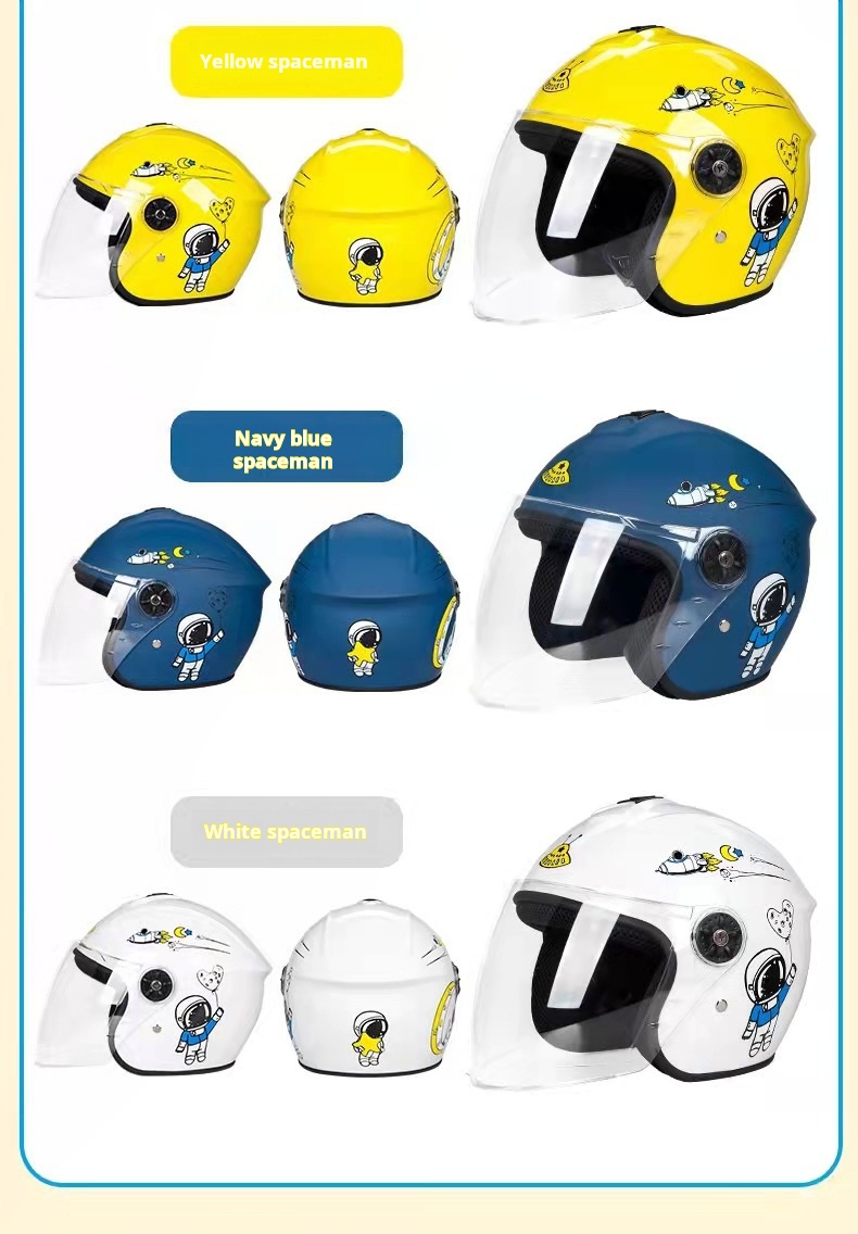 Helmet Budak Kids Helmet Motorcycle Cartoon Children Helmet Protection ...