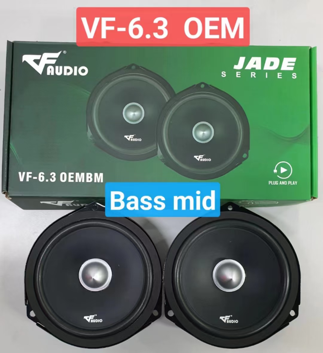 VF Audio Jade Series Plug & Play Perodua OEM Speaker 6 INCH Mid Bass ...