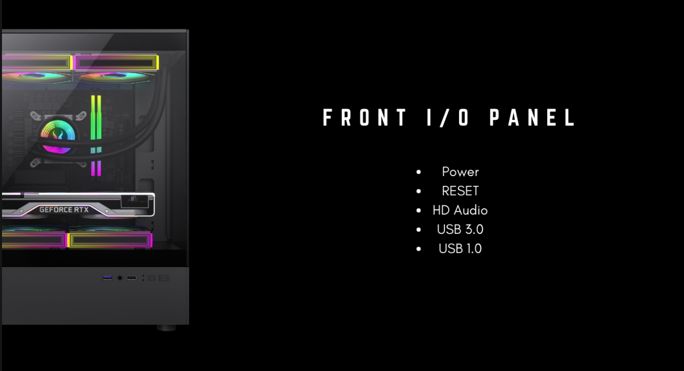 INVASION M-ATX S-1000 TG GAMING CASE WITH 4 PCI EXPANSION SLOTS - PC ...