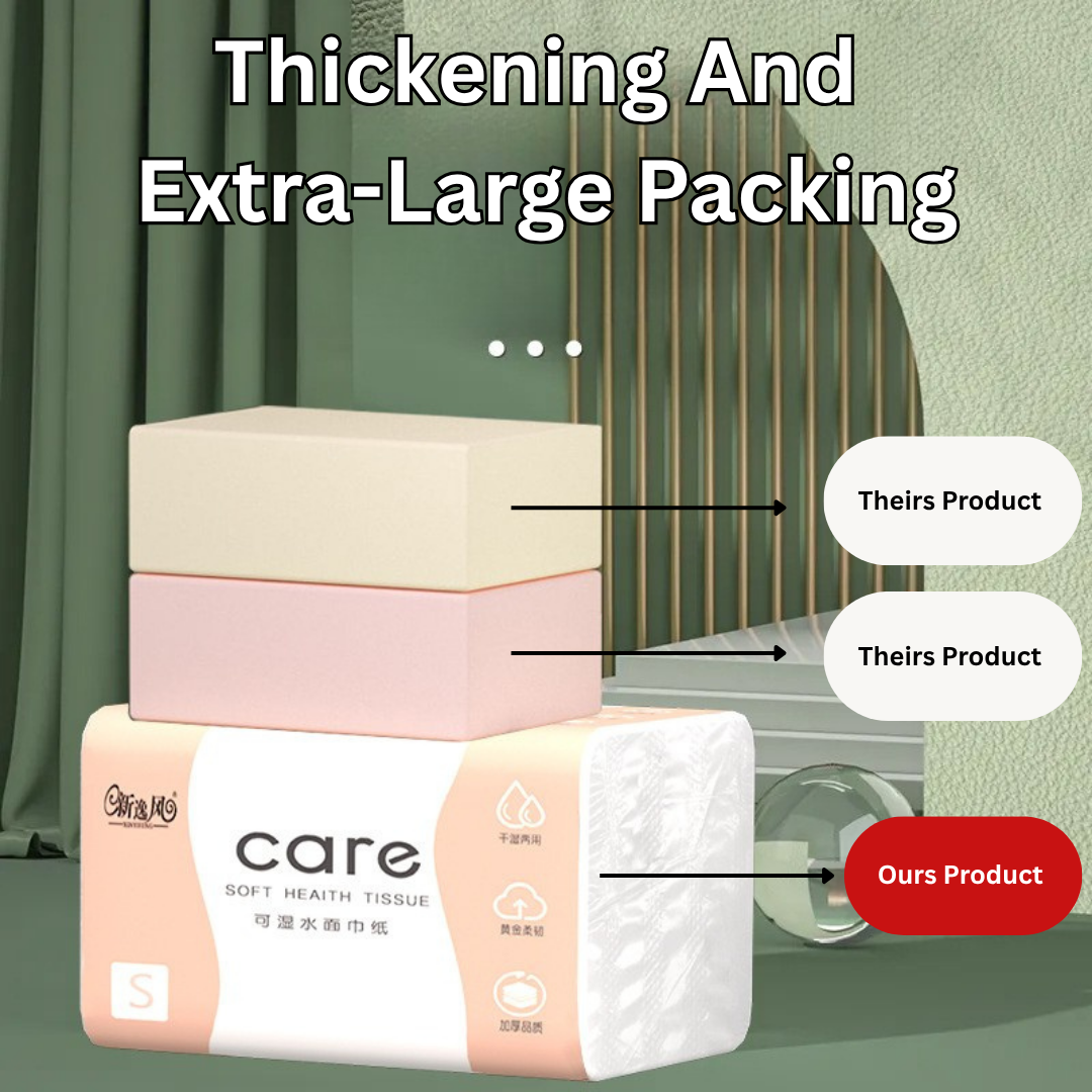 Virgin Wood Pulp 240 Sheet Face Towel Cotton Remove Makeup Facial ...